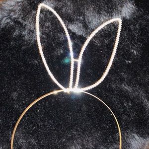 Accessories | Rhinestone Bunny Ears Headband | Poshmark